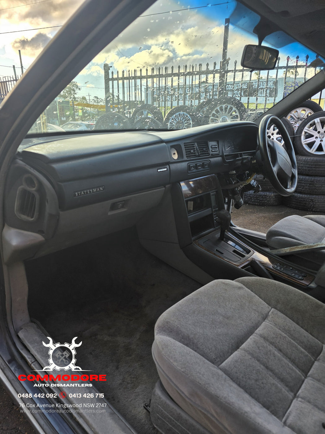 VS Holden Statesman - DRIVER'S SIDE - Dash End Trim / Dark Grey Two To ...