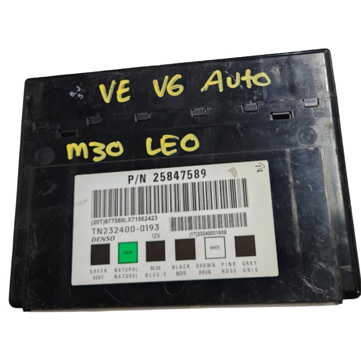 VE V6 - HOLDEN COMMODORE - BCM V6 LEO ,AUTO - P/N #25847589 — Commodore ...