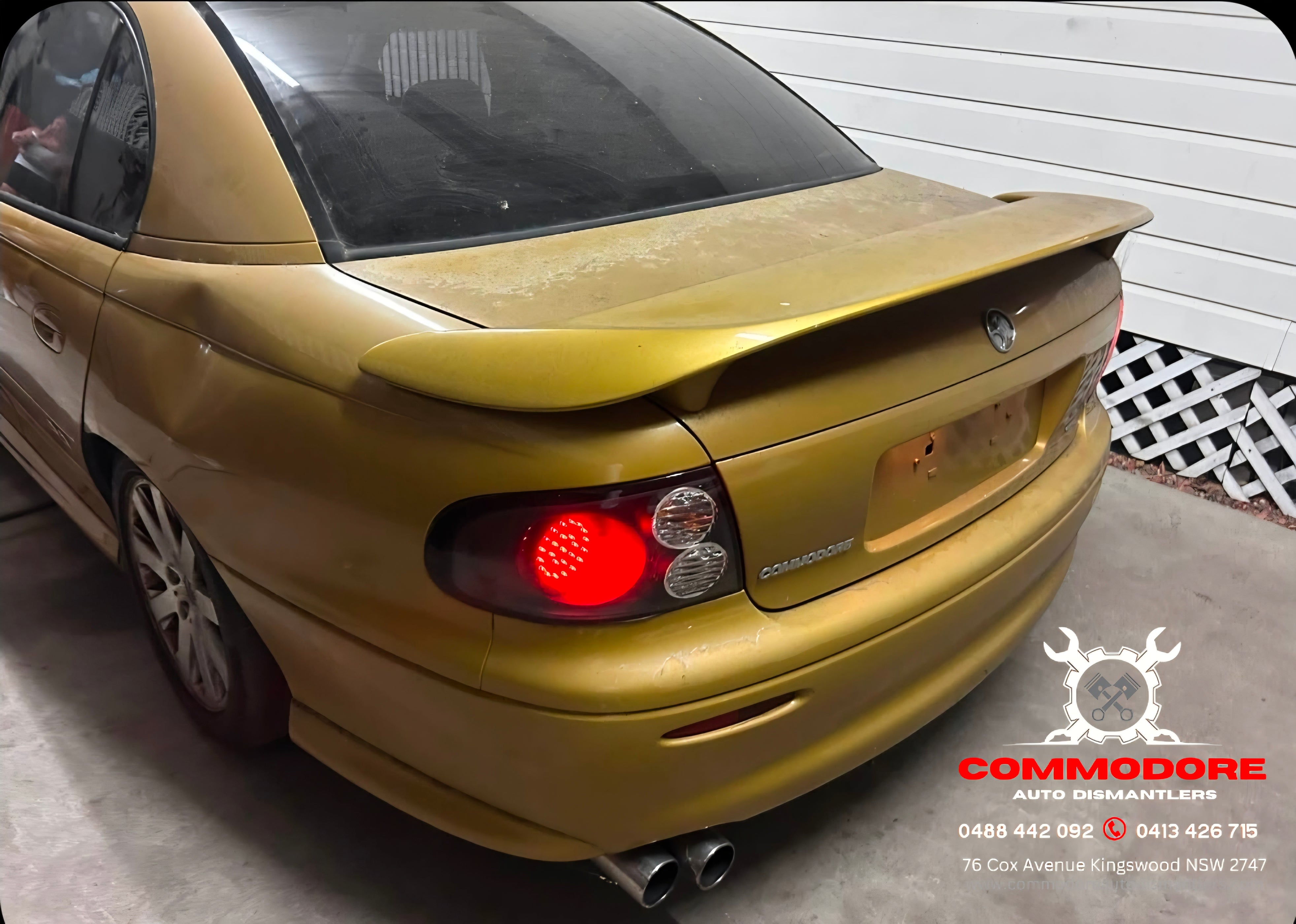 JM001 - VX SS Holden Commodore SEDAN - Sideskirt (PAIR) - HYPER YELLOW ...