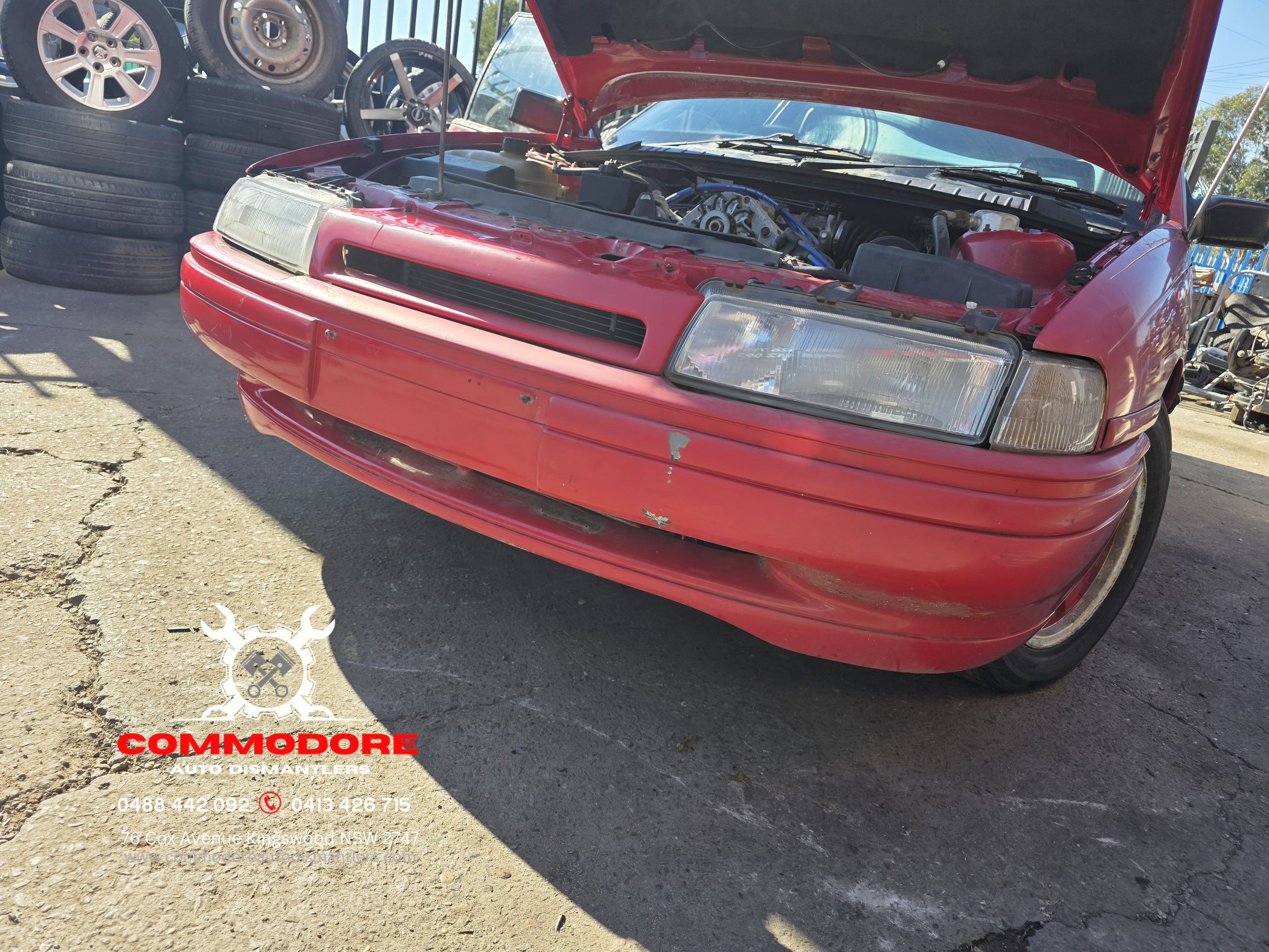 A270 - VN Holden Commodore Sedan - Front Letterbox Grille - RED #1F075 ...