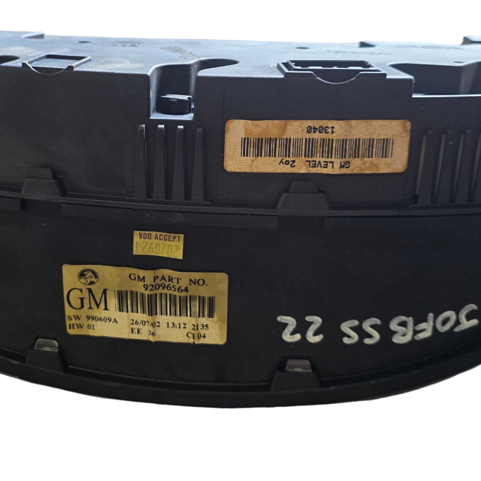 JOFBSS - VX Holden Commodore SS V8 Auto Sedan - Cluster Hyper Yellow 2 ...